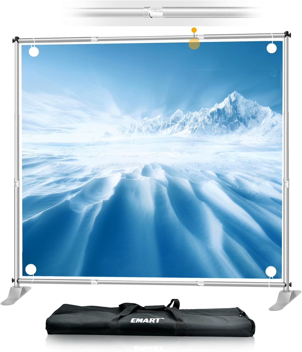 Snapklik.com : 8x8 Ft Heavy Duty Banner Backdrop Stand Kit, Adjustable ...