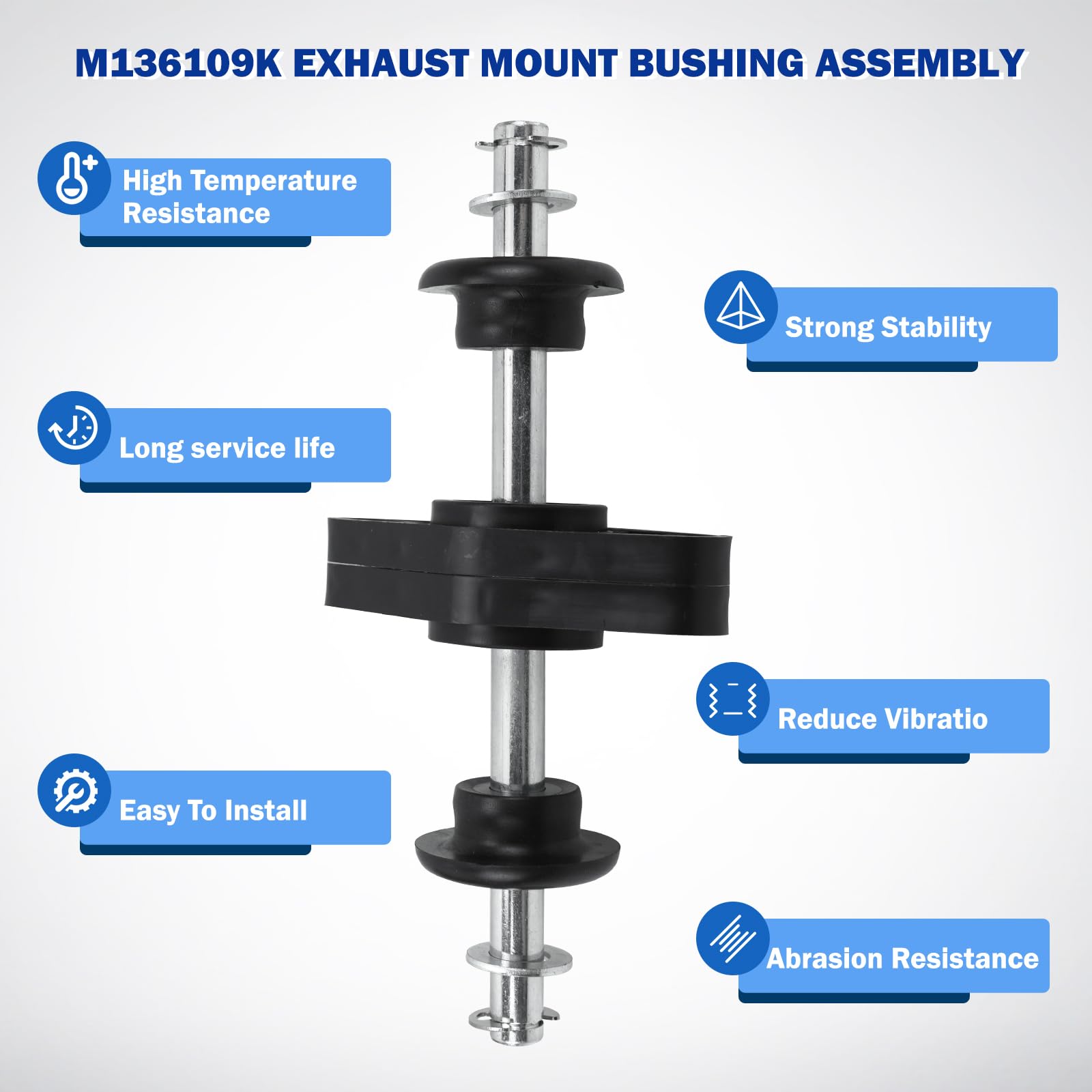Snapklik.com : Sporacingrts M136109K Exhaust Mount Bushing Assembly ...