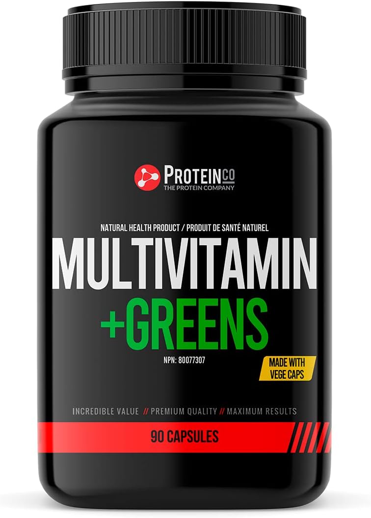 ProteinCo | Multivitamin + Greens | Minerals | Vegan Capsules | 90 ...