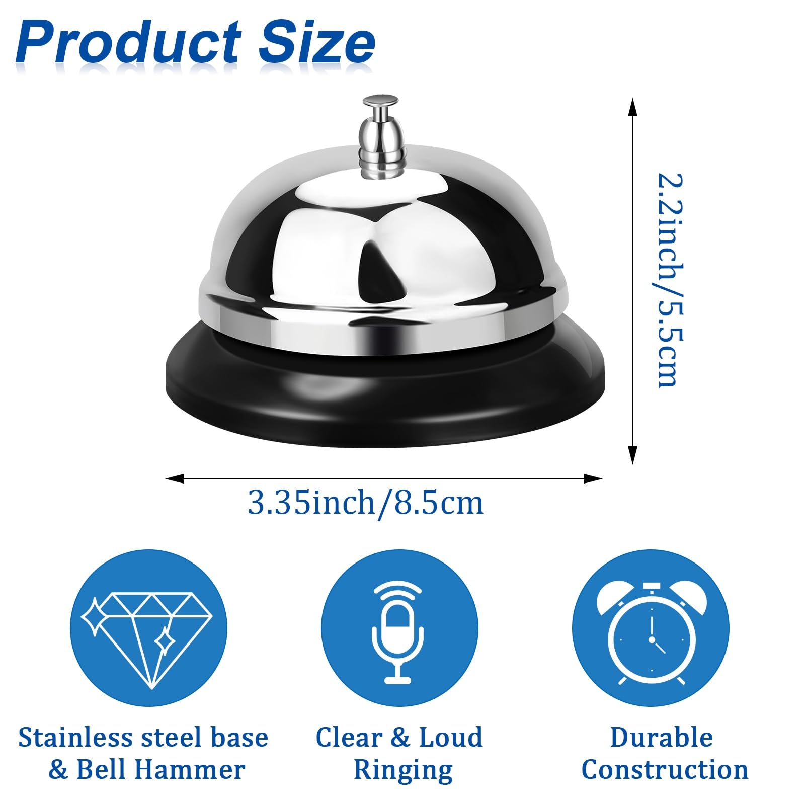 Snapklik.com : Yexiya 48 Packs Call Bell 3.35 Inch Diameter