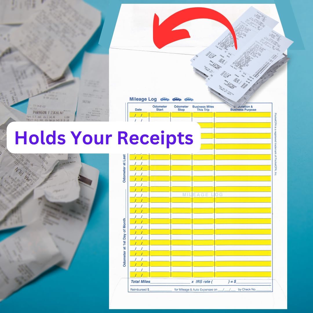 12Pack Receipt Organizer Envelopes - Record Expenses, Store Receipts ...