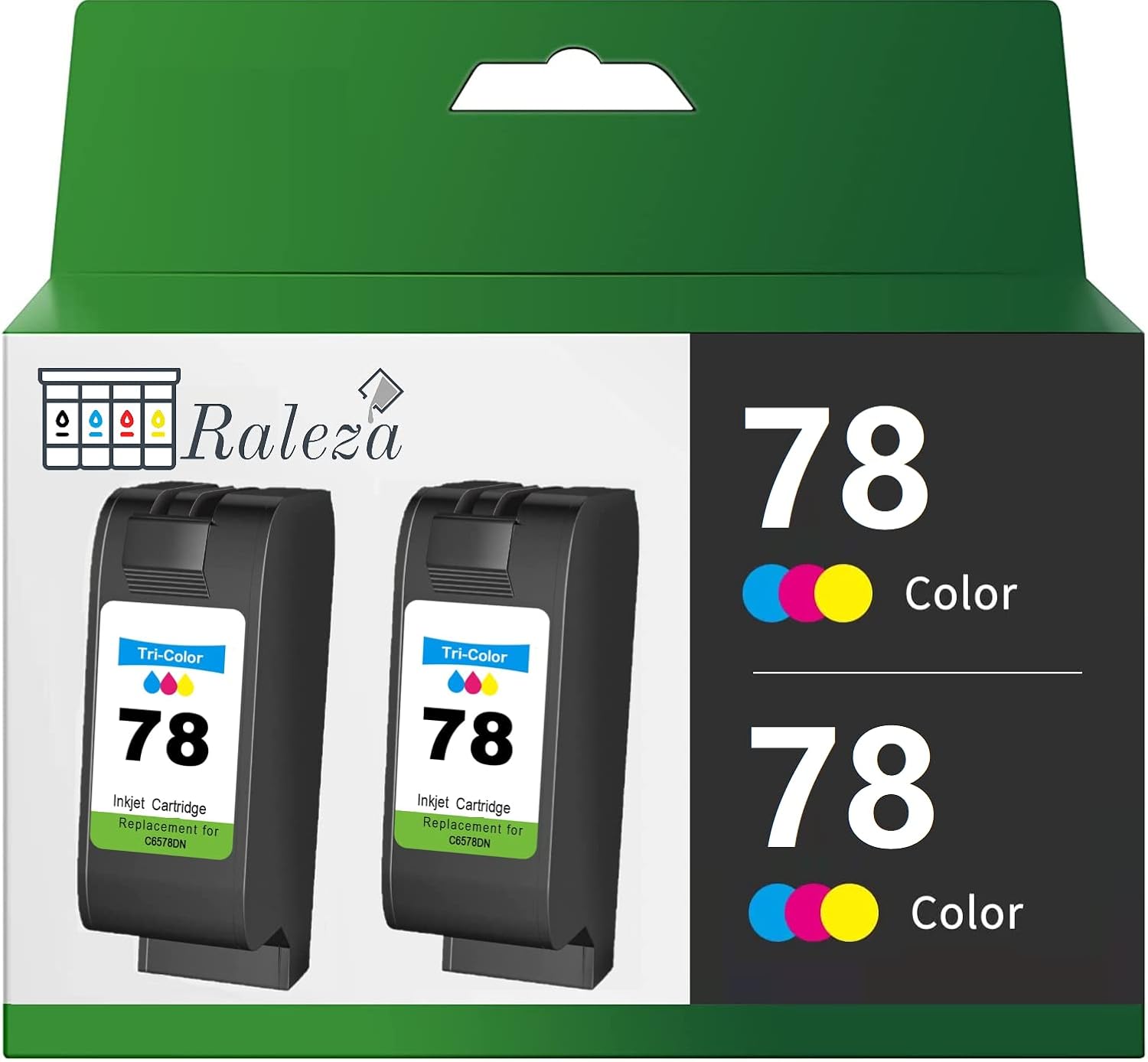 Amazon.com: Raleza Compatible 78 Color High Yield Ink Cartridge C6578AN ...