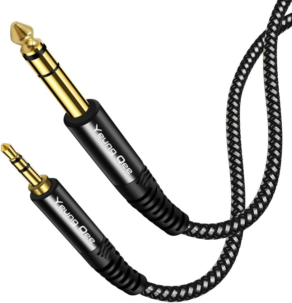 kenable 3.5mm MONO Jack Plug to 6.35mm MONO Jack Plug Audio Cable 1m [1 ...