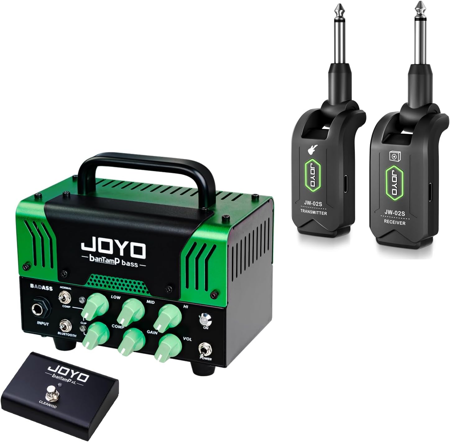 Amazon.com: JOYO 5.8GHz Wireless Guitar System (JW-02S) Bundles with ...