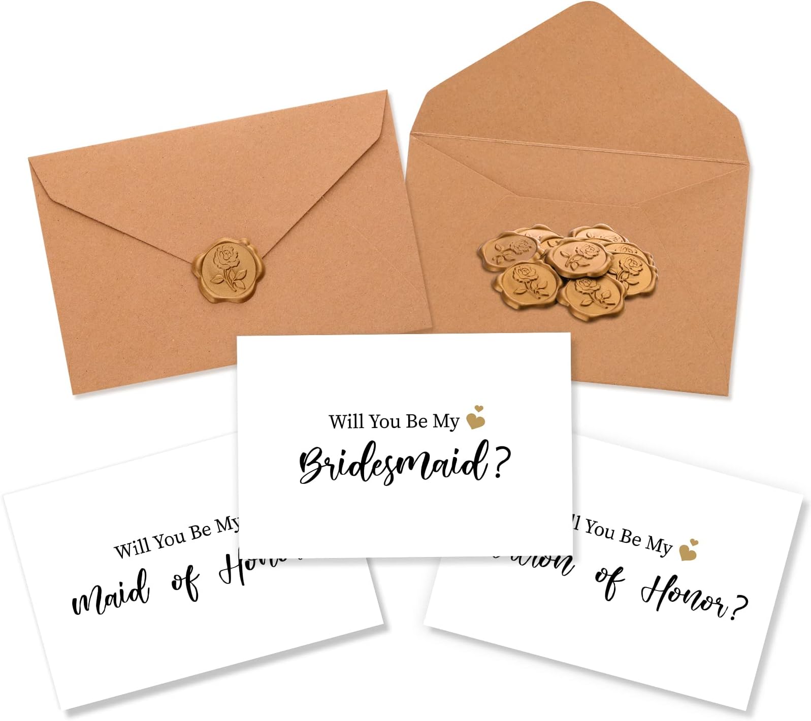 Amazon.com : Fuutreo 11 Sets Bridesmaid Proposal Cards Set Will You Be ...