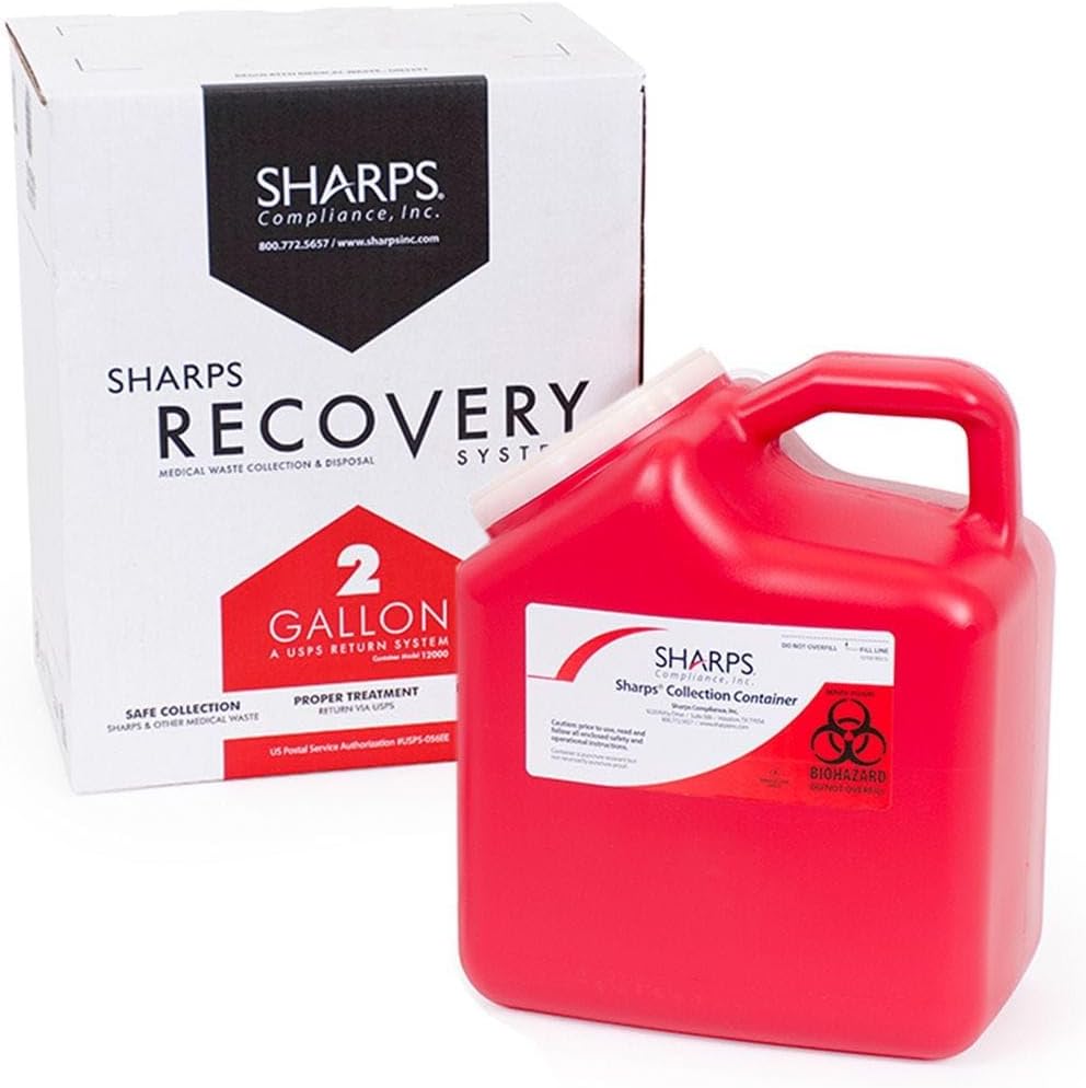 Amazon.com: 2 Gallon Sharps Mail Back System - (2 Pack) : Health ...