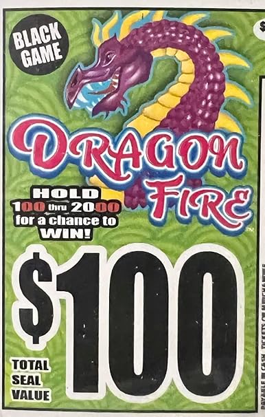 Amazon.com: Dragon Fire $100 Bingo Pull Tabs Game, Seal Card : Toys & Games