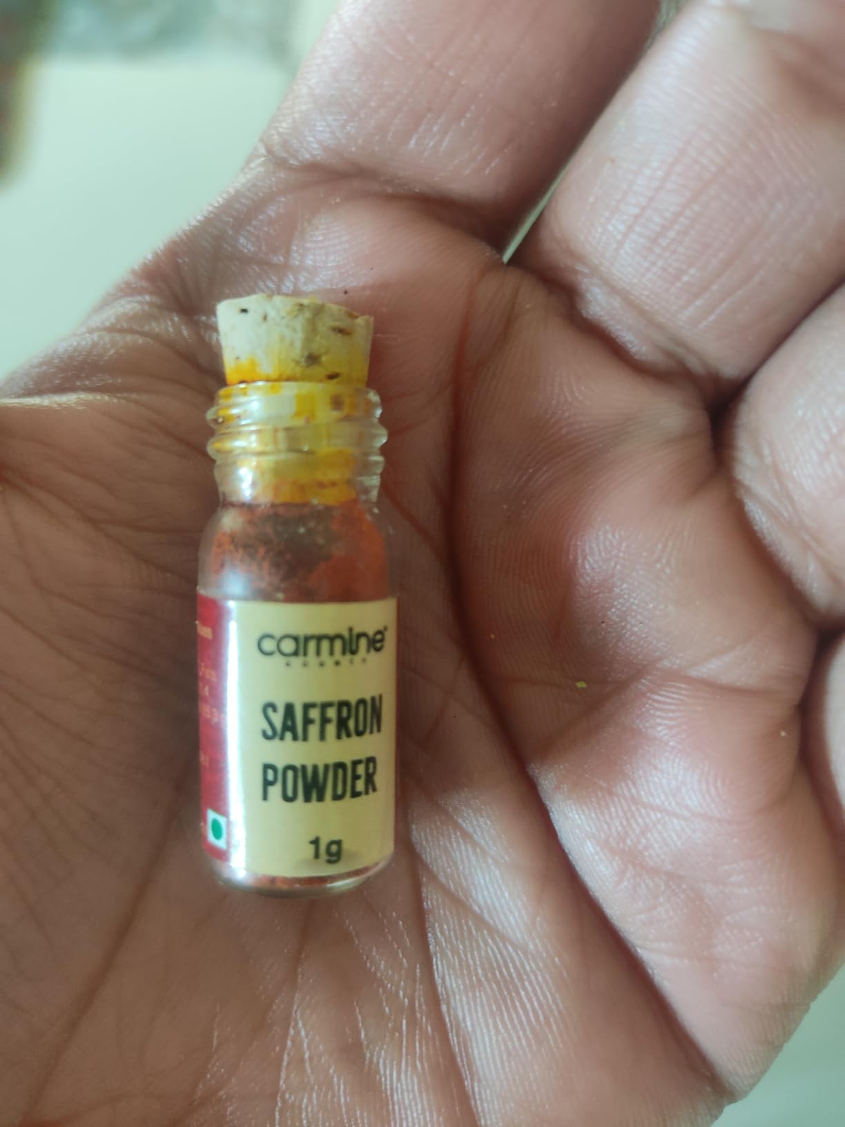 Carmine County Saffron Powder 1 g (Easy to Use Pack) - Powdered Sun ...