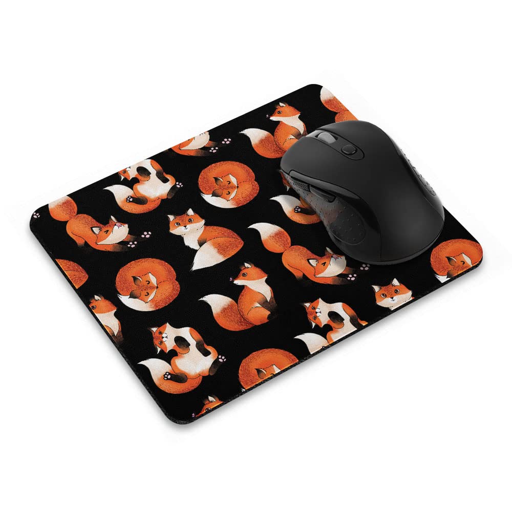 Amazon.com: WIRESTER Non-Slip Rectangle Mousepad, Red Fox Funny Playful ...