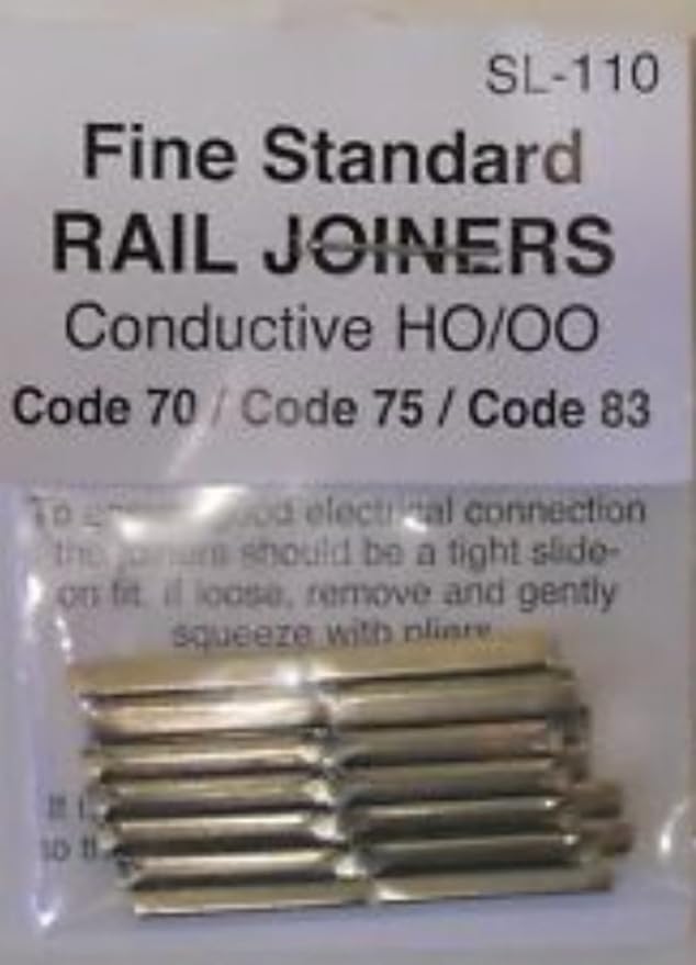 Amazon.com: Peco SL-110 HO Code 83/75/70 Conductive Rail Joiner 24 Pack : Arts, Crafts & Sewing
