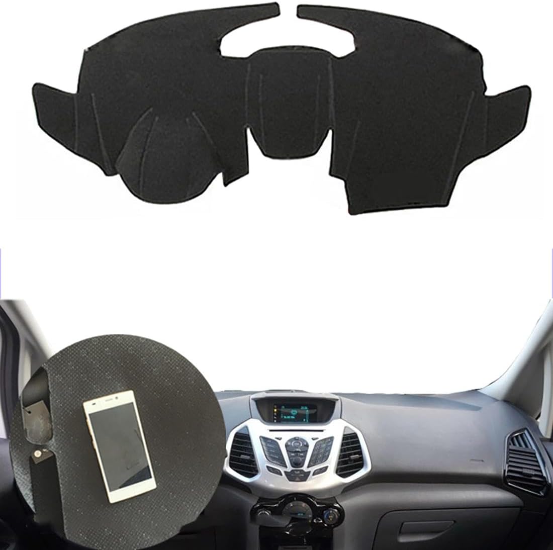 Amazon.com: Fit for Ford EcoSport 2013-2017 LHD,Car Dashboard Cover,Non ...