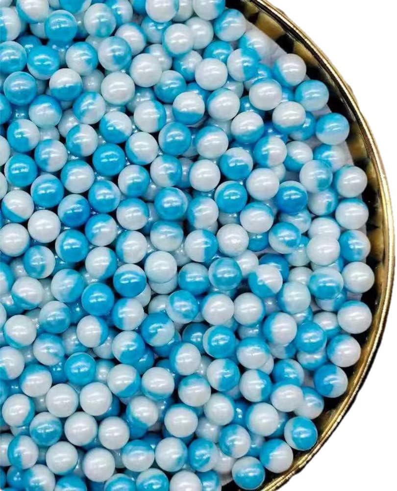 Amazon.com: White Blue Edible Pearl Sprinkles, Christmas Cake sprinkles ...