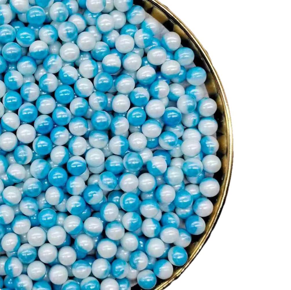Amazon.com: White Blue Edible Pearl Sprinkles, Christmas Cake sprinkles ...