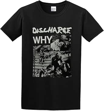 safarispots Men's Discharge Band Why? Album Cover Black XL | Amazon.com