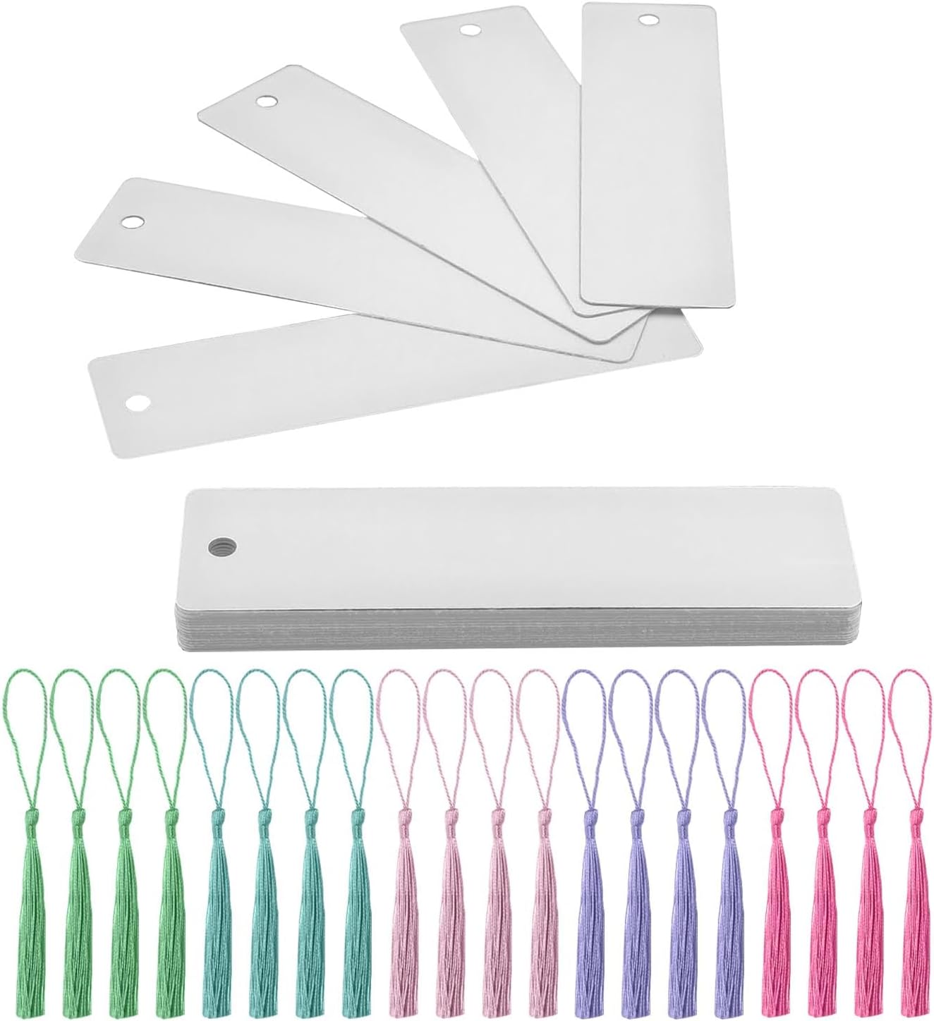 Amazon.com: 48 Pieces White Magnetic Bookmark Book Marker Clip ...