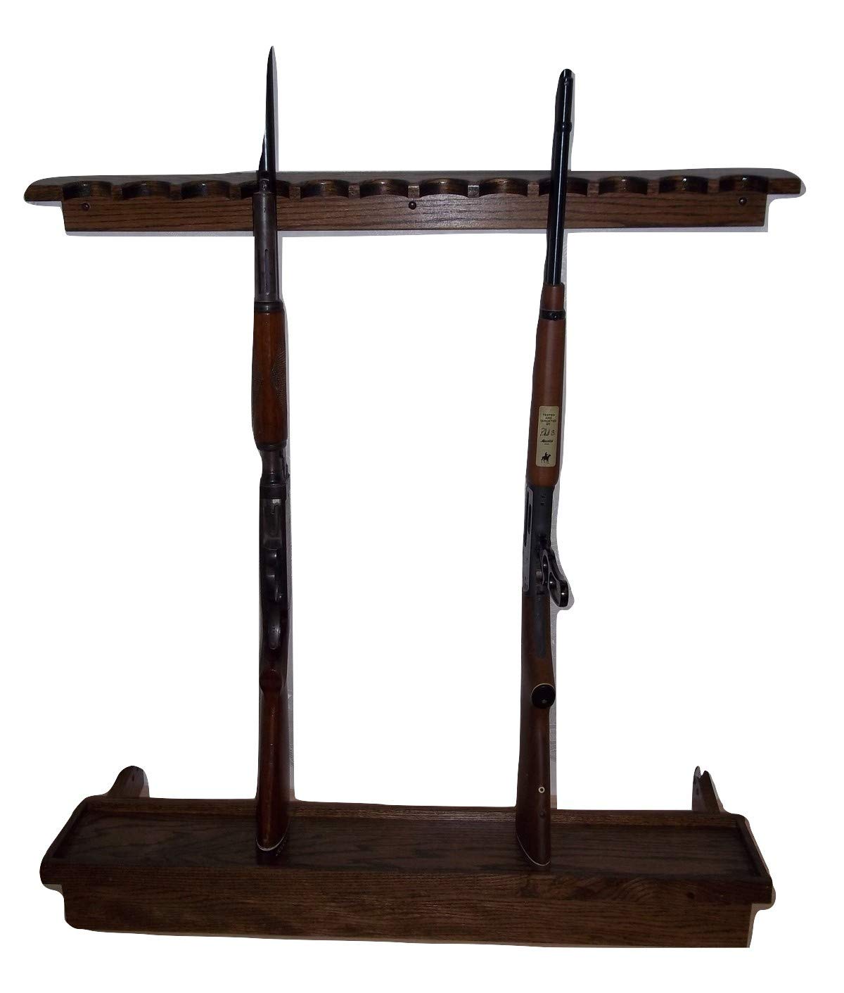 Amazon.com: Handmade Closet Gun Rack with Butt Rest - Walnut Finish ...