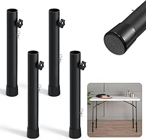 Amazon.com: aglehome Folding Table Leg Extenders, Table Leg Risers for ...