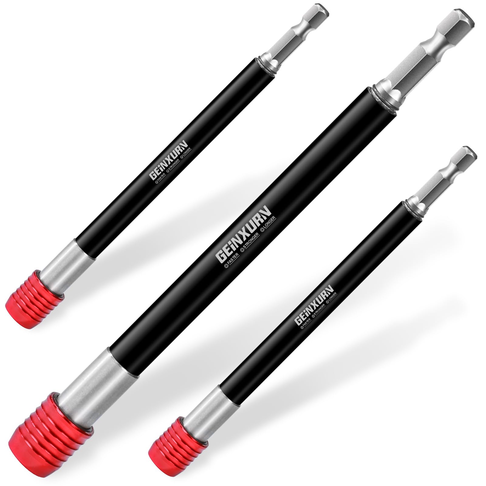 Geinxurn 6” Impact Screwdriver Bit Holders Extra Long, 3Pcs Magnetic ...