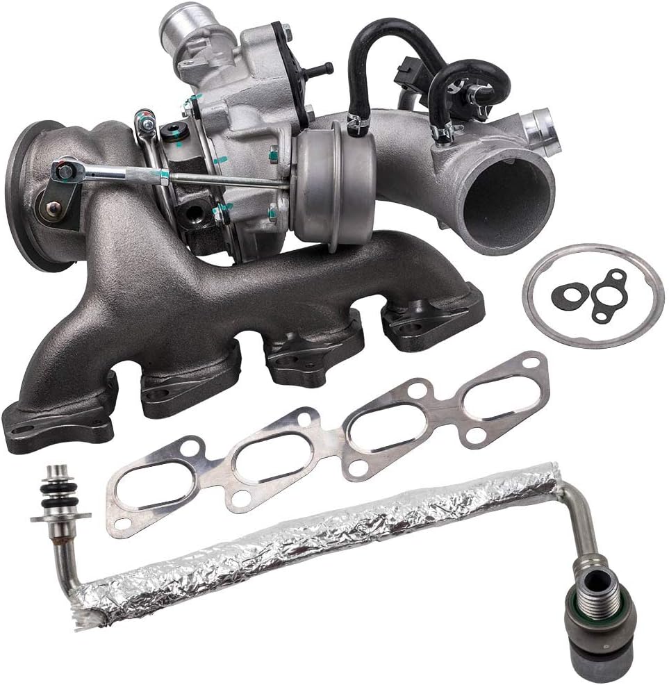 Amazon.com: maXpeedingrods Turbo Turbocharger+Turbo Oil Feed Line Pipe ...