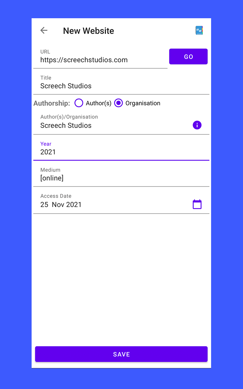 Reference Generator - App on Amazon Appstore