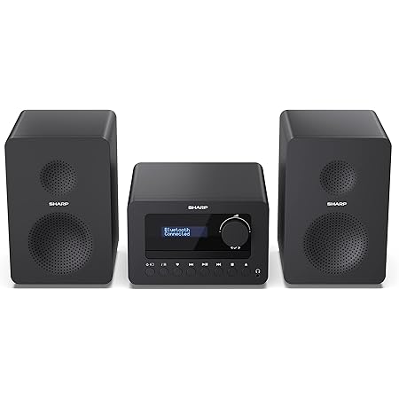 SHARP XL-B520D (BK) Tokyo Dab+ Hi-Fi Micro System, Compact Stereo ...
