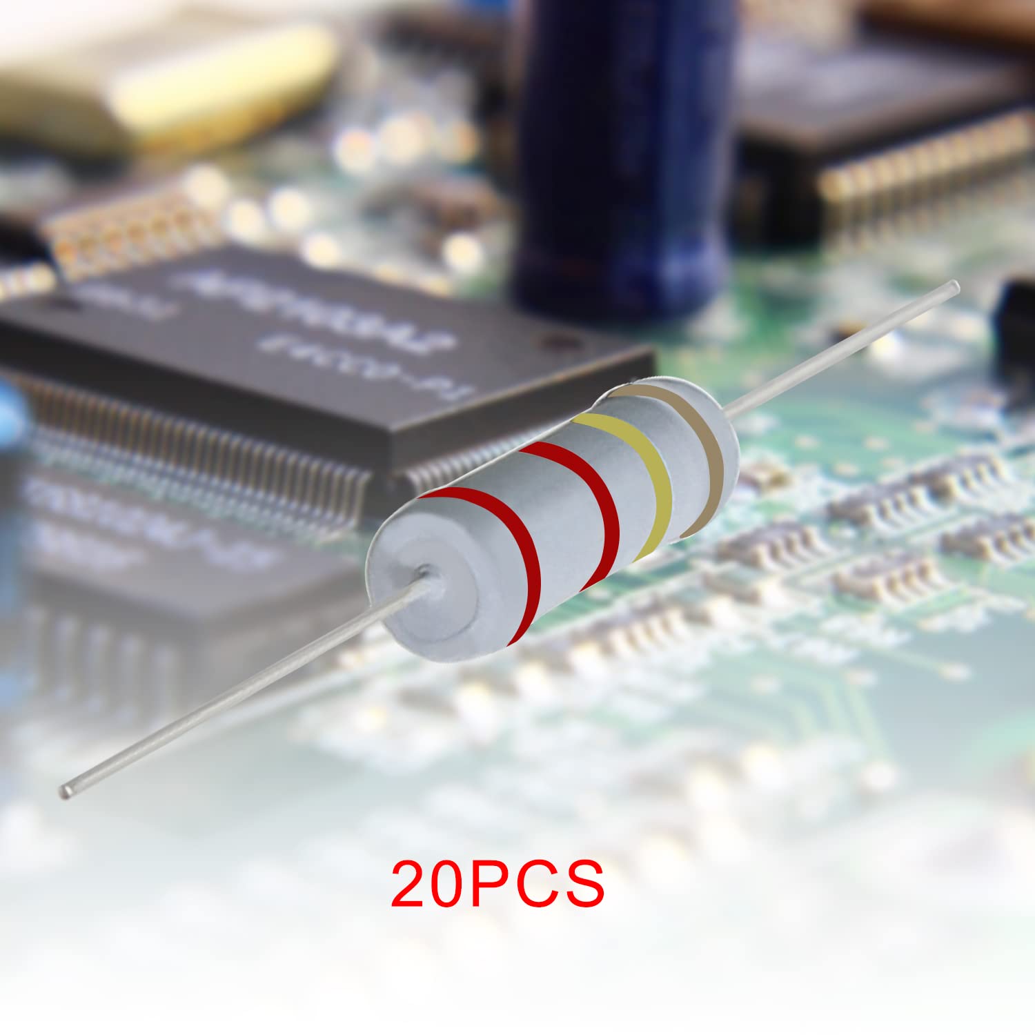 Snapklik.com : 220K Ohm Metal Oxide Film Resistor, 5% Tolerance High ...