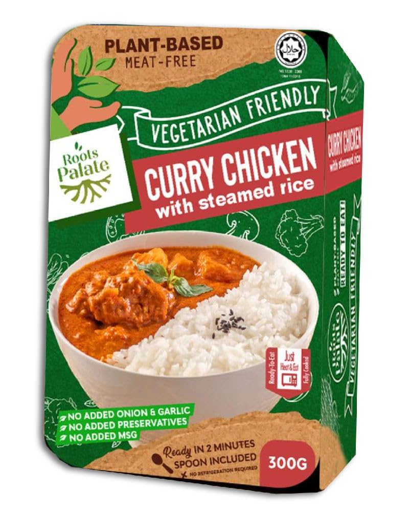 Amazon.com : Plant Based Curry & Rice - Ready to Eat, No Onion No ...