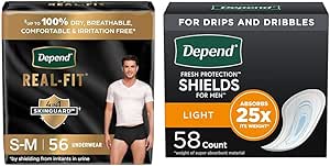 Depend Real Fit Adult Incontinence Underwear for Men, Maximum ...