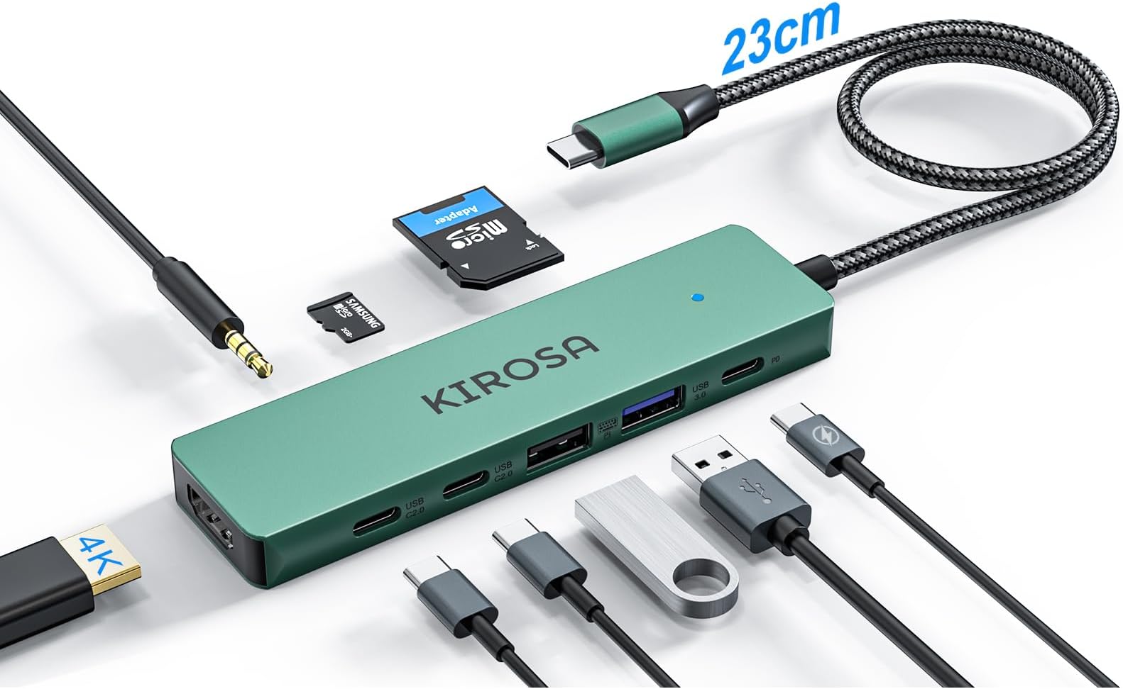 Amazon.com: 9IN1 USB C Hub Multiport Adapter for MacBook Pro Air ...