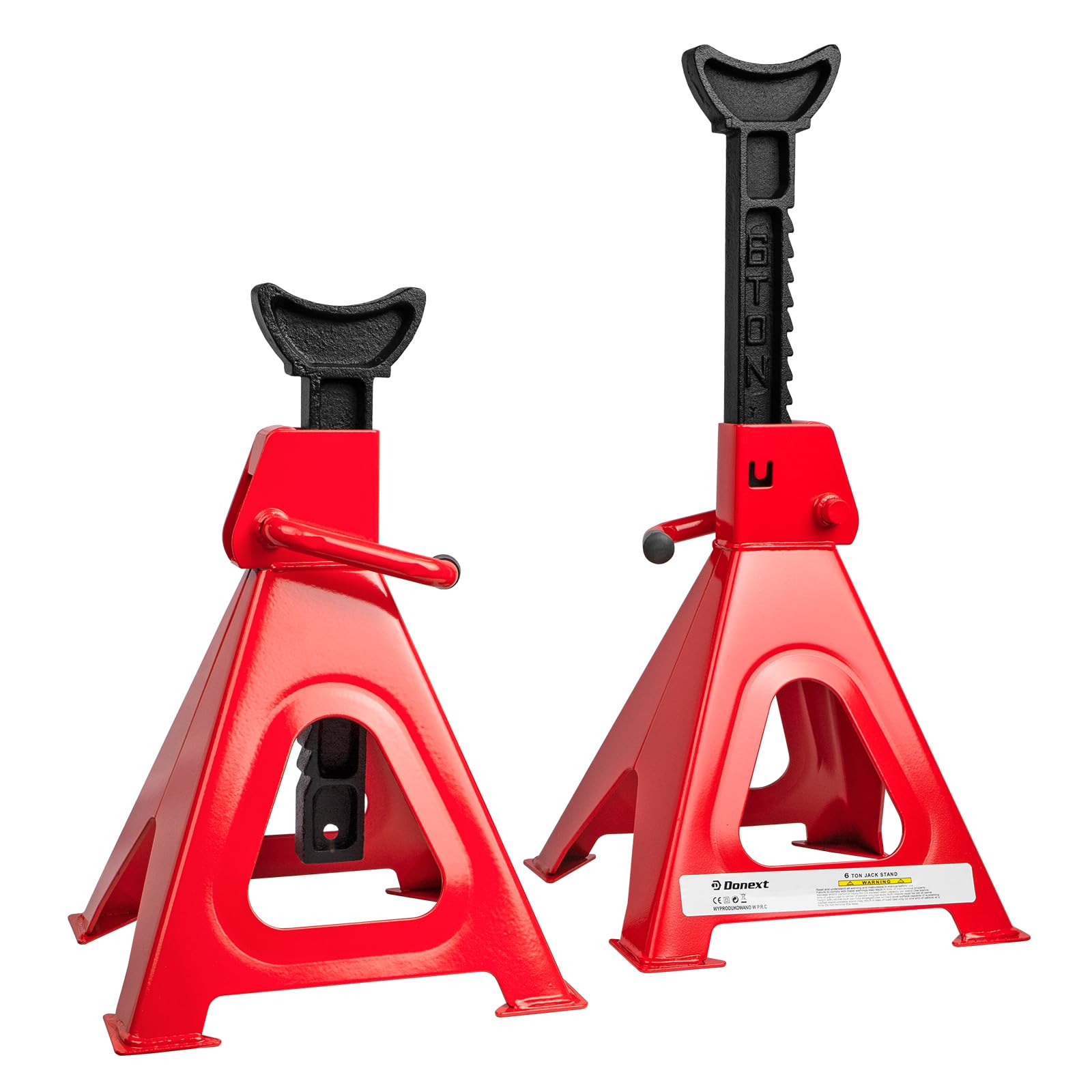 Snapklik.com : Jack Stand 6 Ton Capacity Steel, Self-Locking Lifting ...