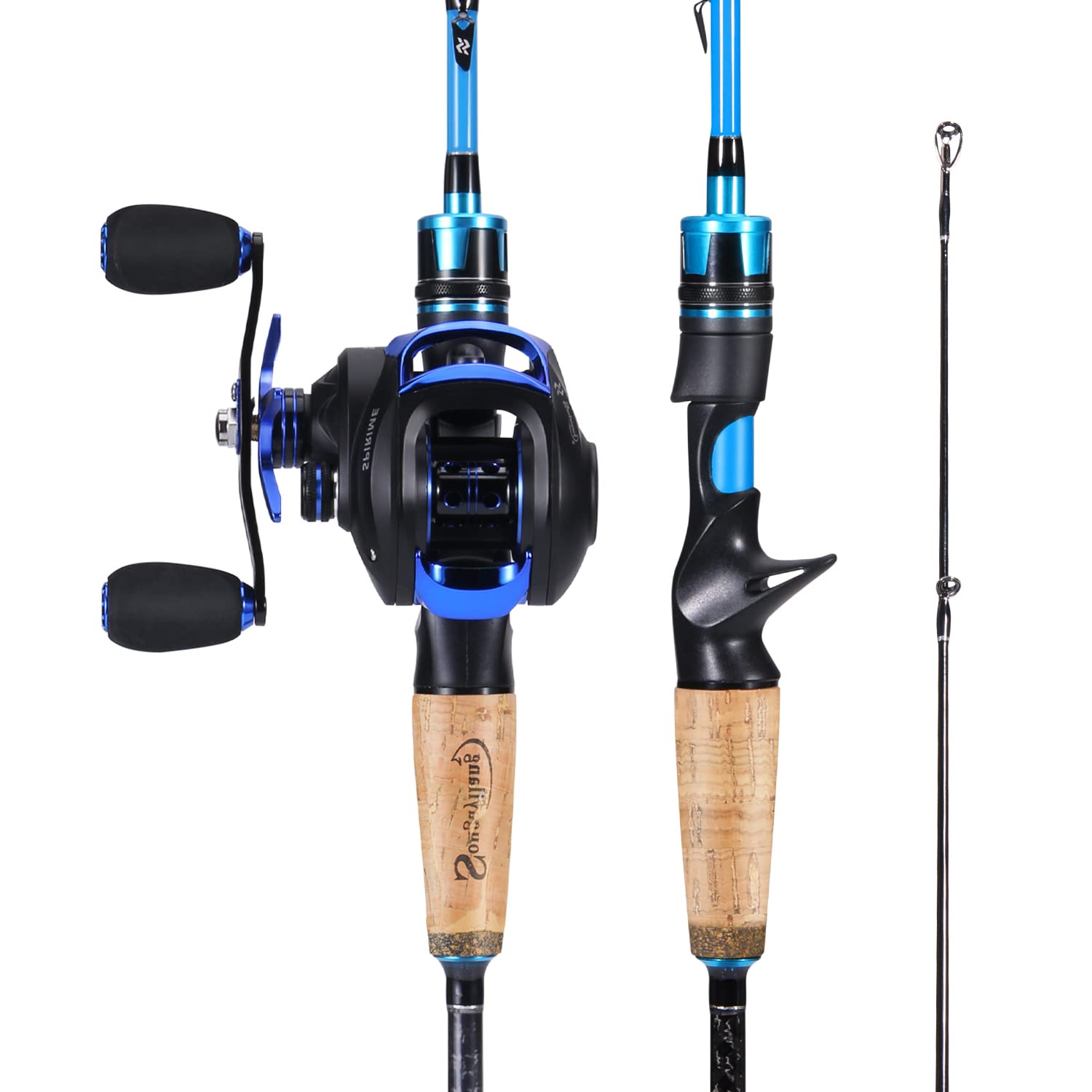 Sougayilang Fishing Rod and Reel Combo, Medium Heavy Fishing Pole with ...