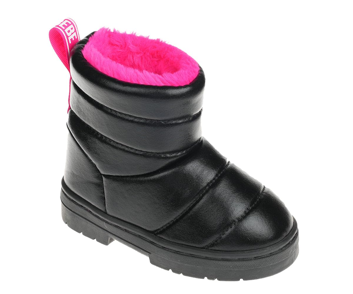 Amazon.com | bebe Girl's Winter Boots Cozy Ankle Kids Boots - Kids ...