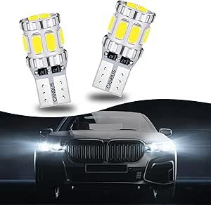 Amazon.com: Yumfugu Pack-2 Car T10 LED Width Lights, 5630-8SMD License Plate Lights, Super ...