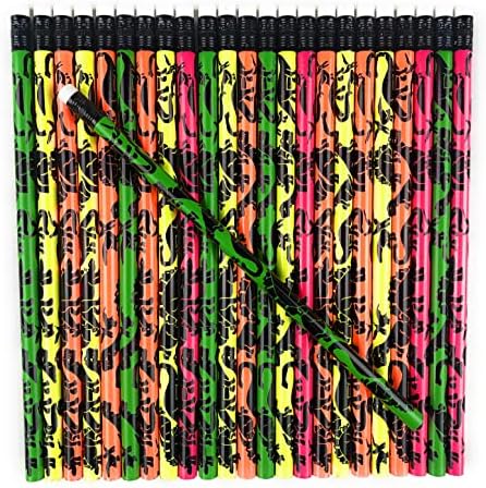 Amazon.com: Fun Express Dinosaur Pencils - Set of 24 - Stationery ...