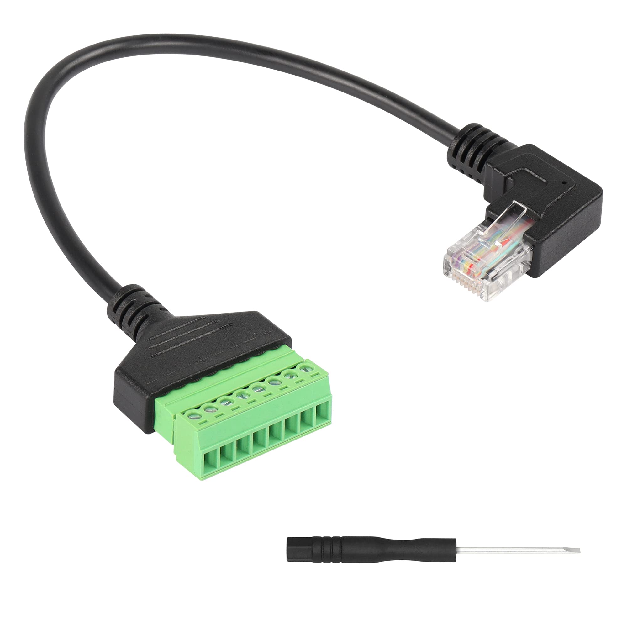 Amazon.com: SinLoon RJ45 Screw Terminal, 90 Degree Right Angle RJ45 ...