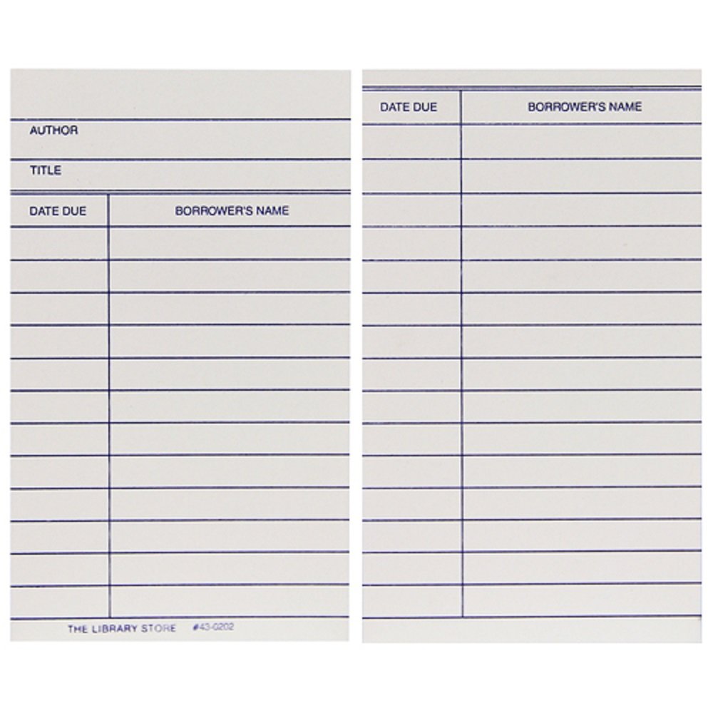 Tarjeta De Biblioteca