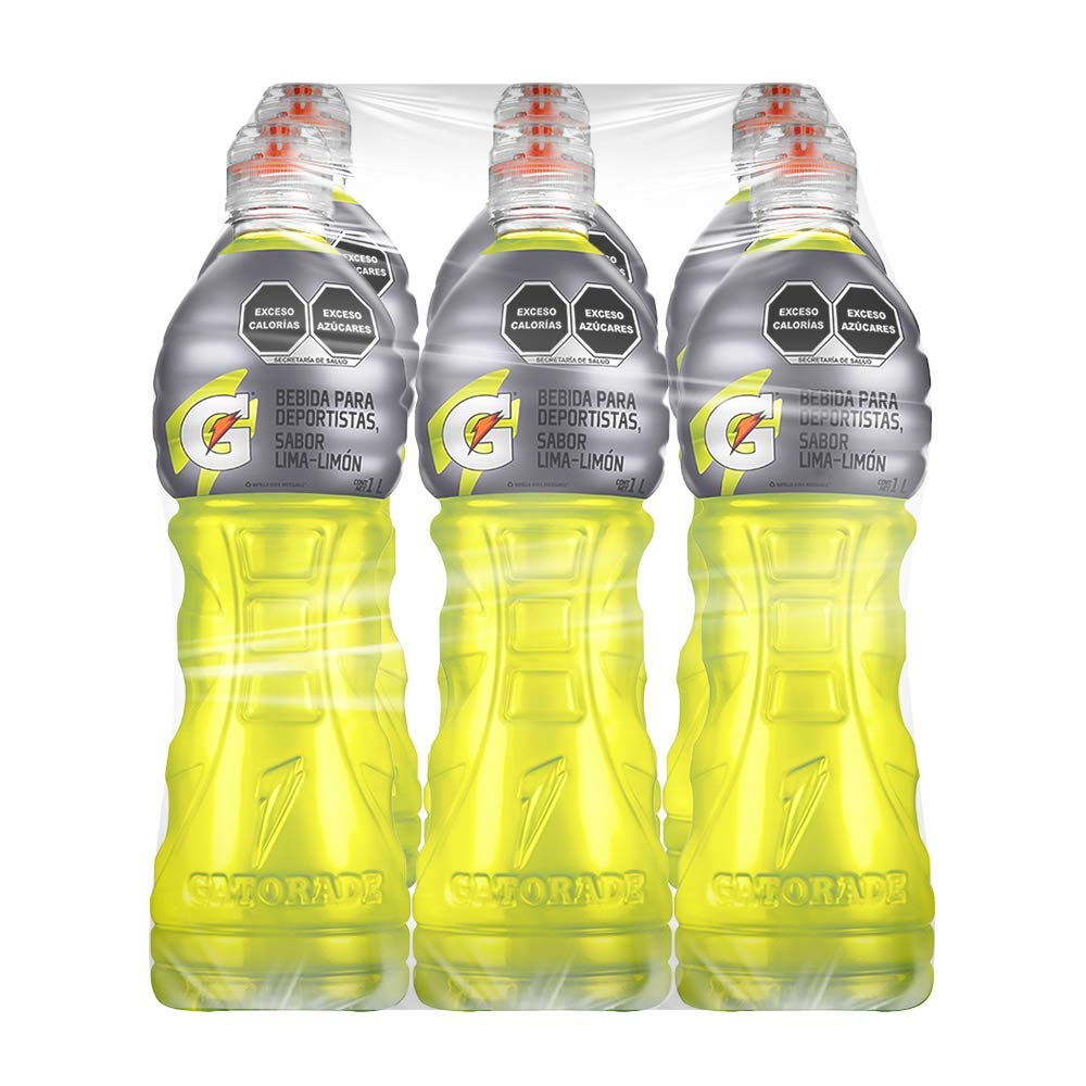 Gatorade, Sabor a Lima Limón, 6 Pack Pet, 1L. : Amazon.com.mx ...