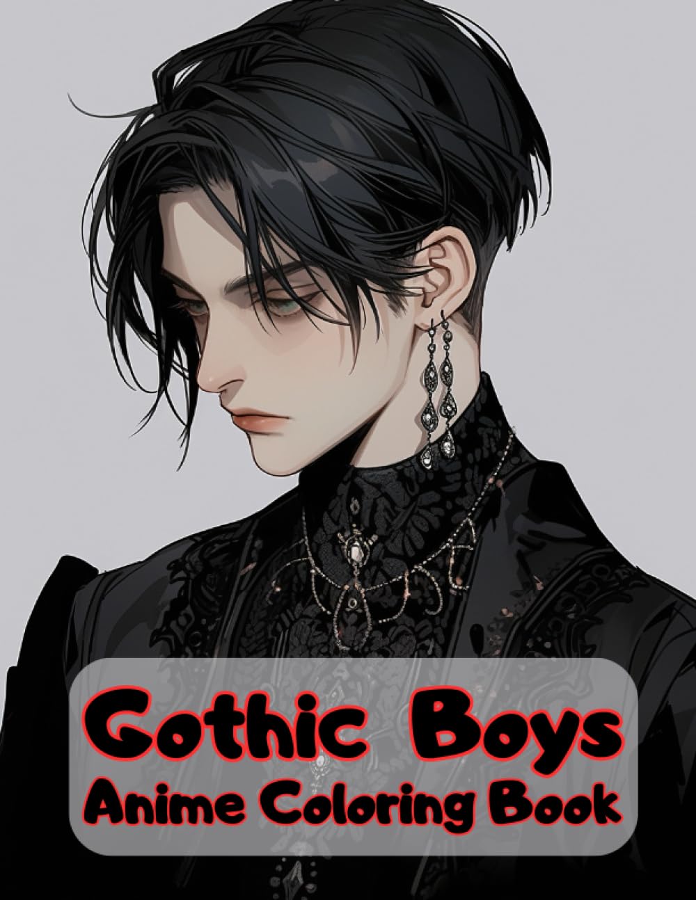 Amazon.com: Gothic Boys Anime Coloring Book: Cool Goth Boys to Color ...