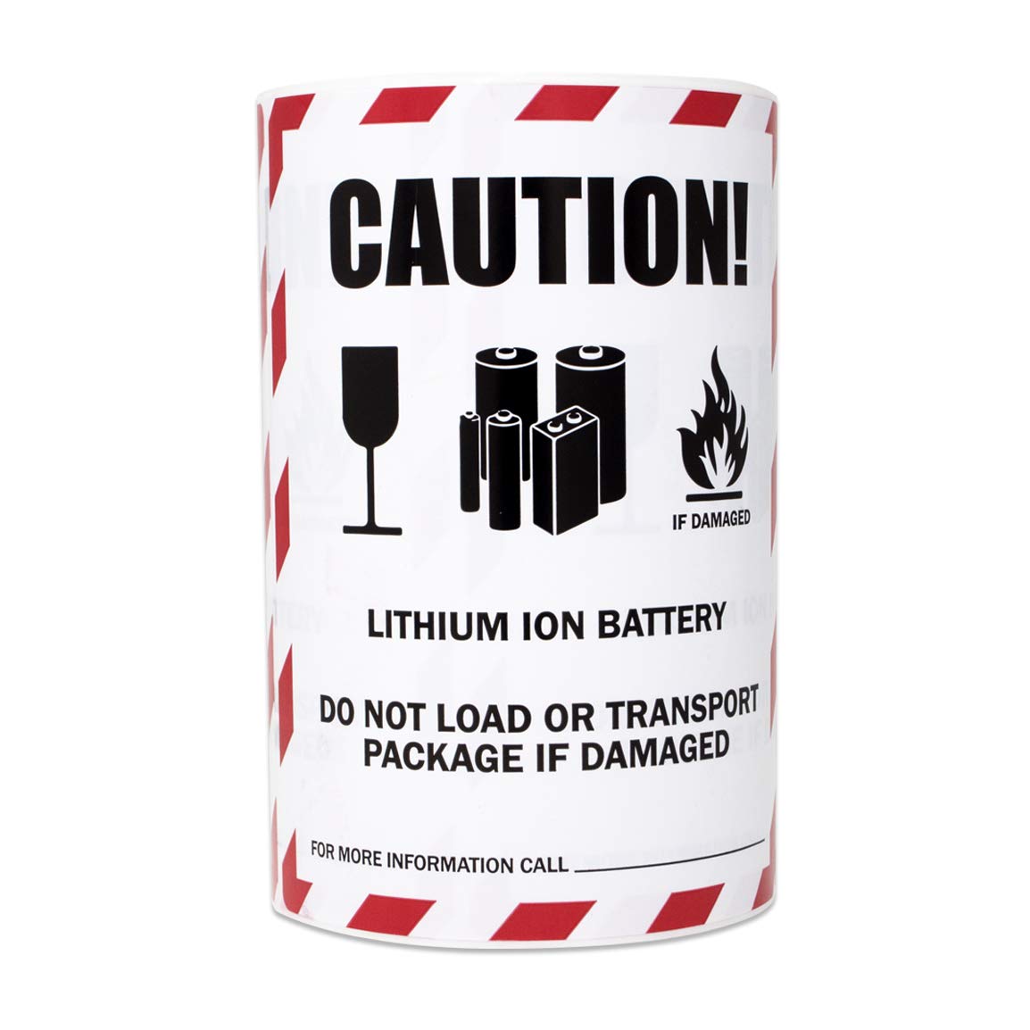 Amazon.com: Handle with Care: 4 x 5 inch - Caution Lithium Ion Battery ...