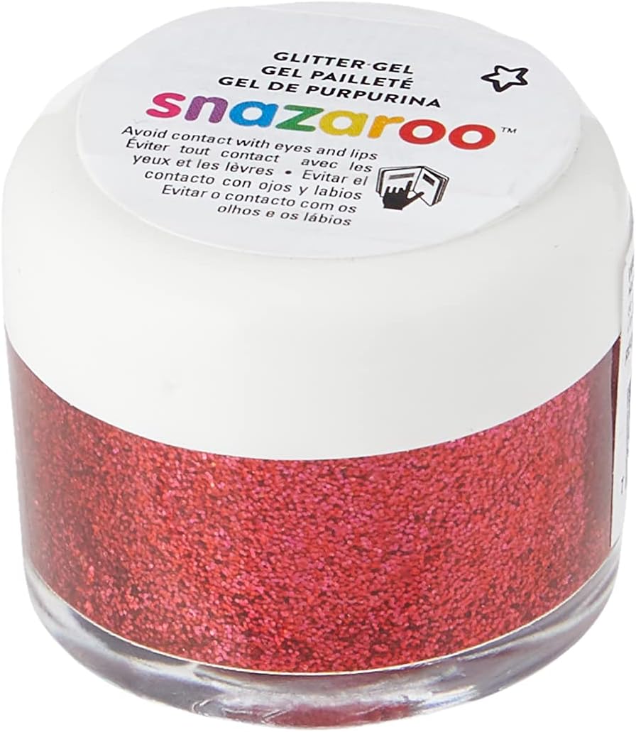 Snazaroo Face and Body Paint, Glitter Gel, 12 ml - Regal Red : Amazon ...