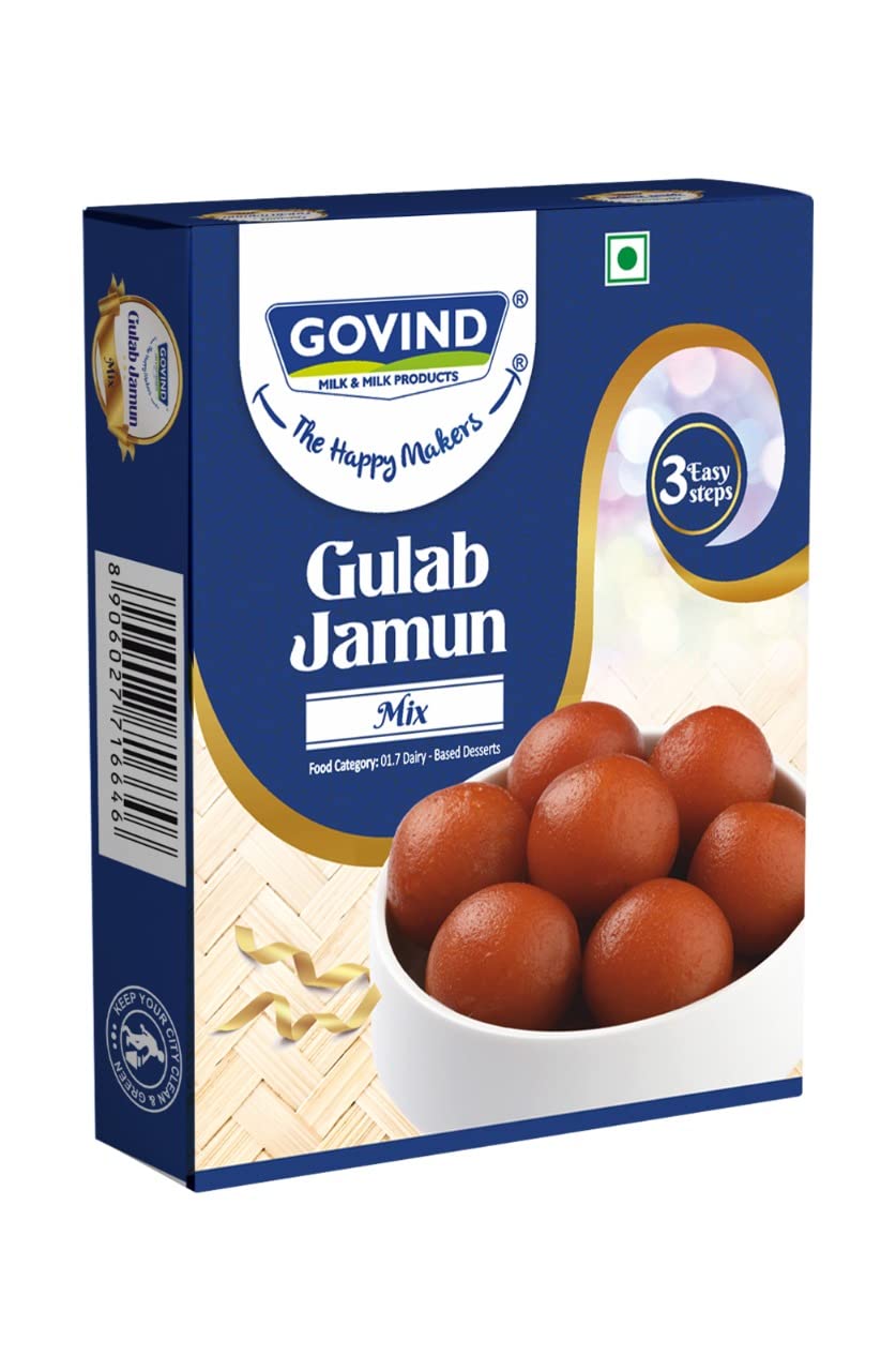 Govind Milk & Milk Products Pvt. Ltd. Gulab Jamun Mix, 200gm (Pack of 2 ...