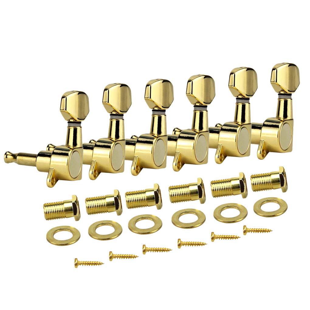 Snapklik.com : FLEOR 6L Sealed Tuning Pegs Keys 6-in-line Electric ...