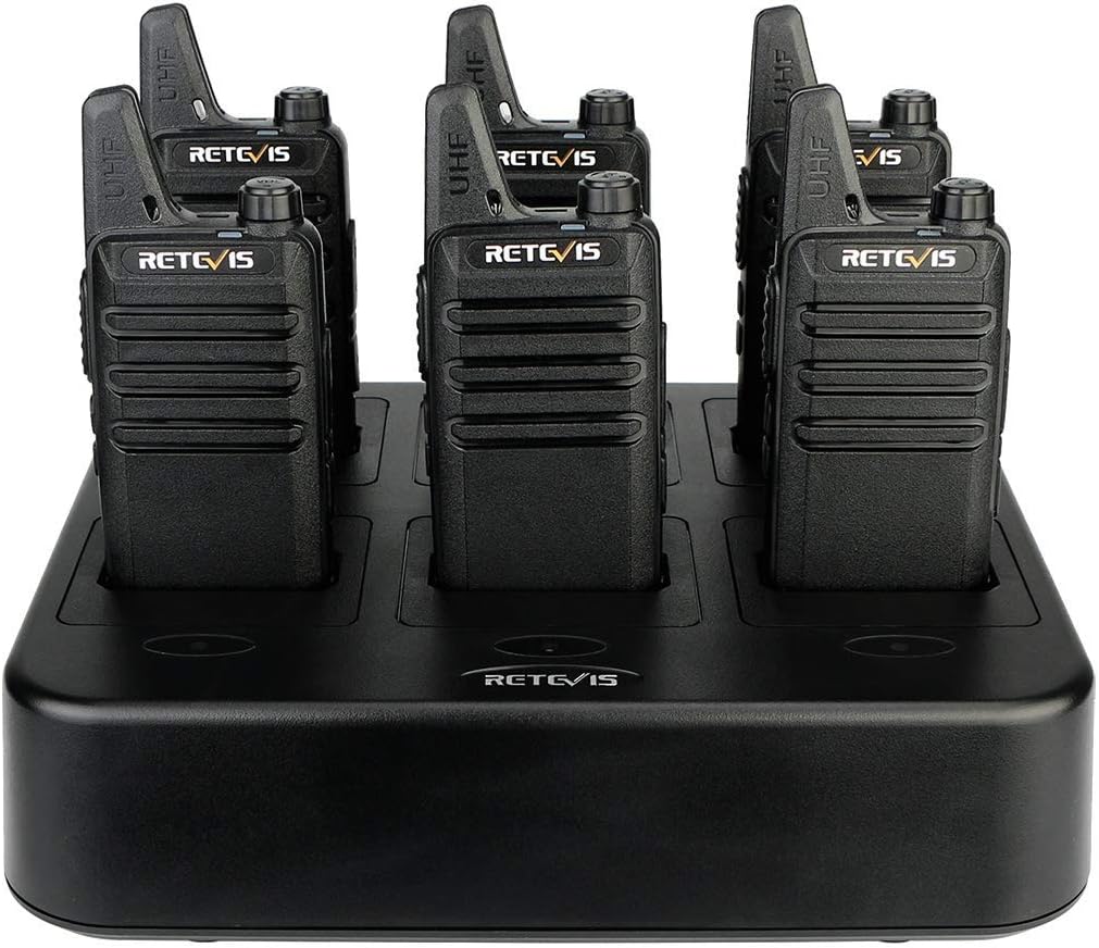 Retevis RT22 Walkie Talkies, Rechargeable 2 Way Radios, VOX Handsfree ...