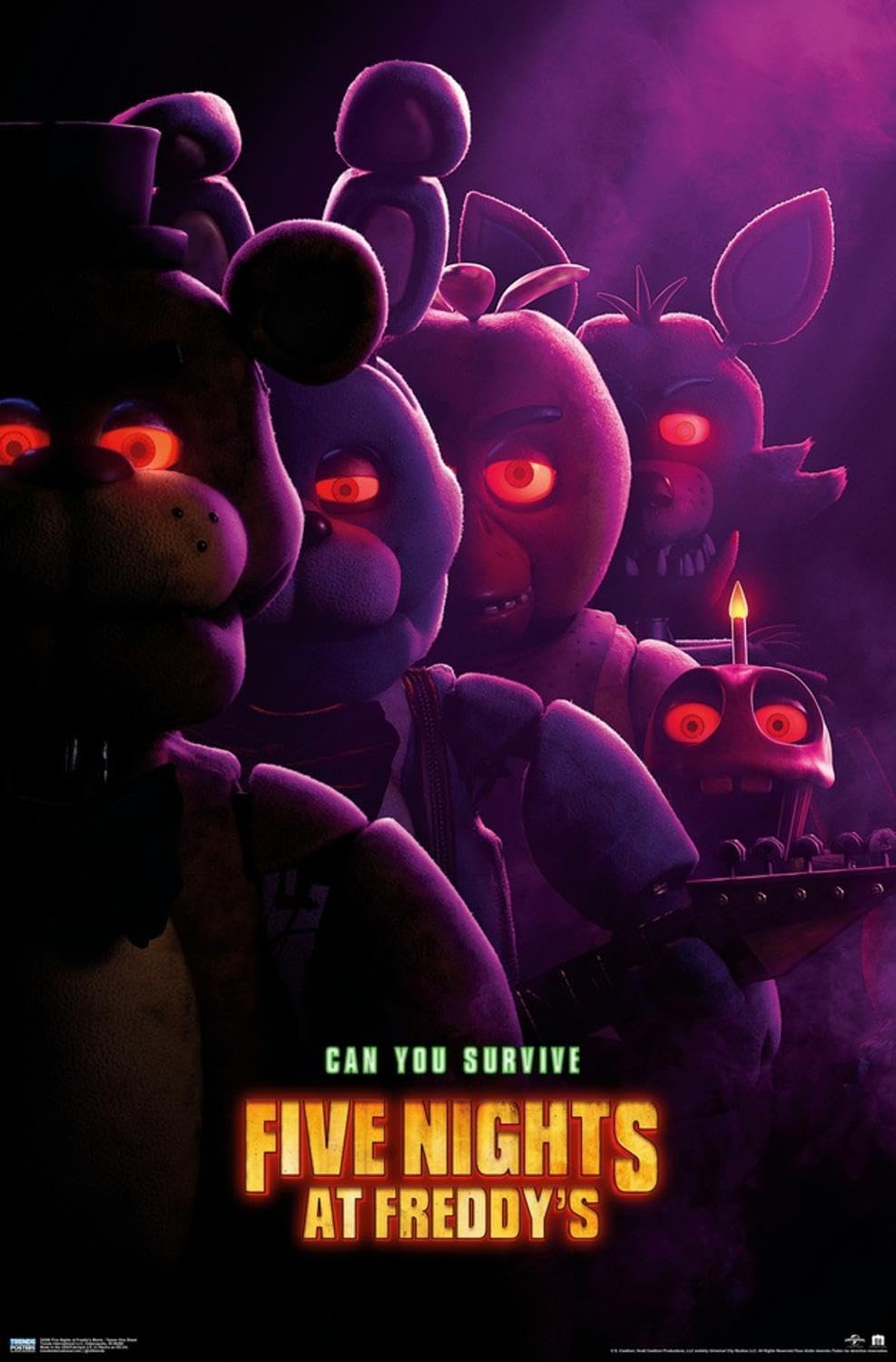 Amazon.com: Trends International Five Nights at Freddy's Movie - Teaser ...