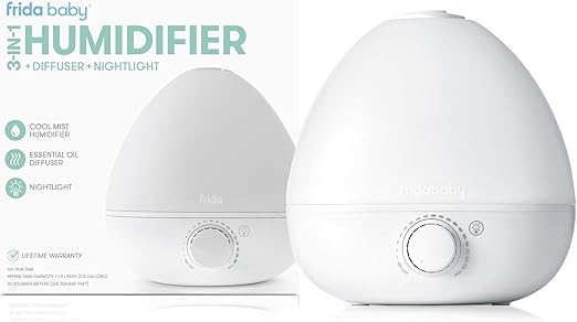 Frida Baby 3-in-1 Cool Mist Humidifier for Baby | Diffuser + Nightlight ...