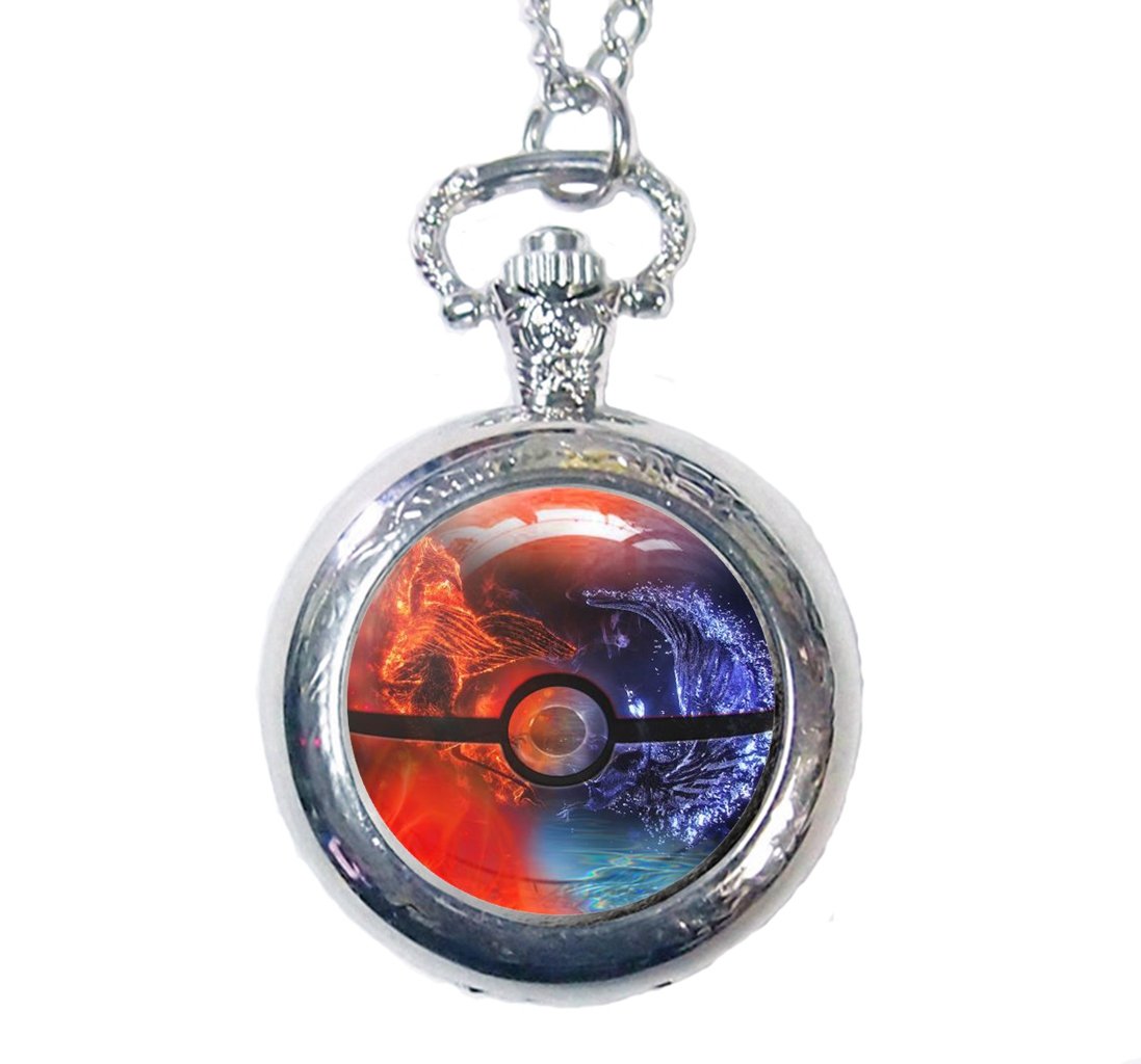 Buy Pokemon Pokeball Pocket Watch Anime Pokemon Go Pikachu Pokemon ...