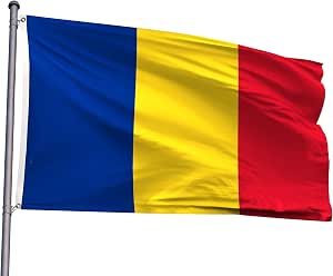 Amazon.com : Romania Flag 5x8FT Romanian National Polyester Banner With ...