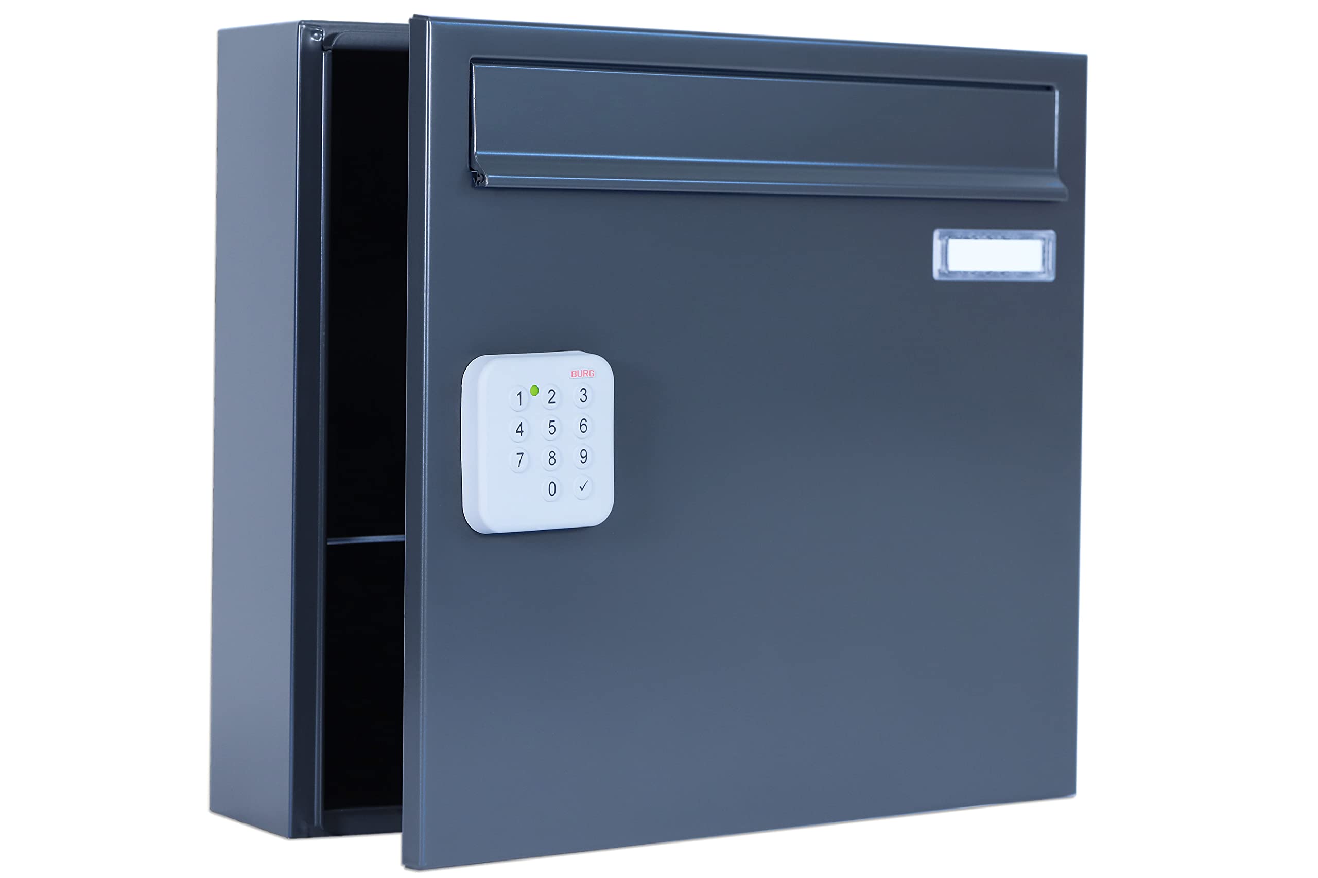 BURG Briefkasten mit elektronischem Zahlenschloss (Smartlock ...