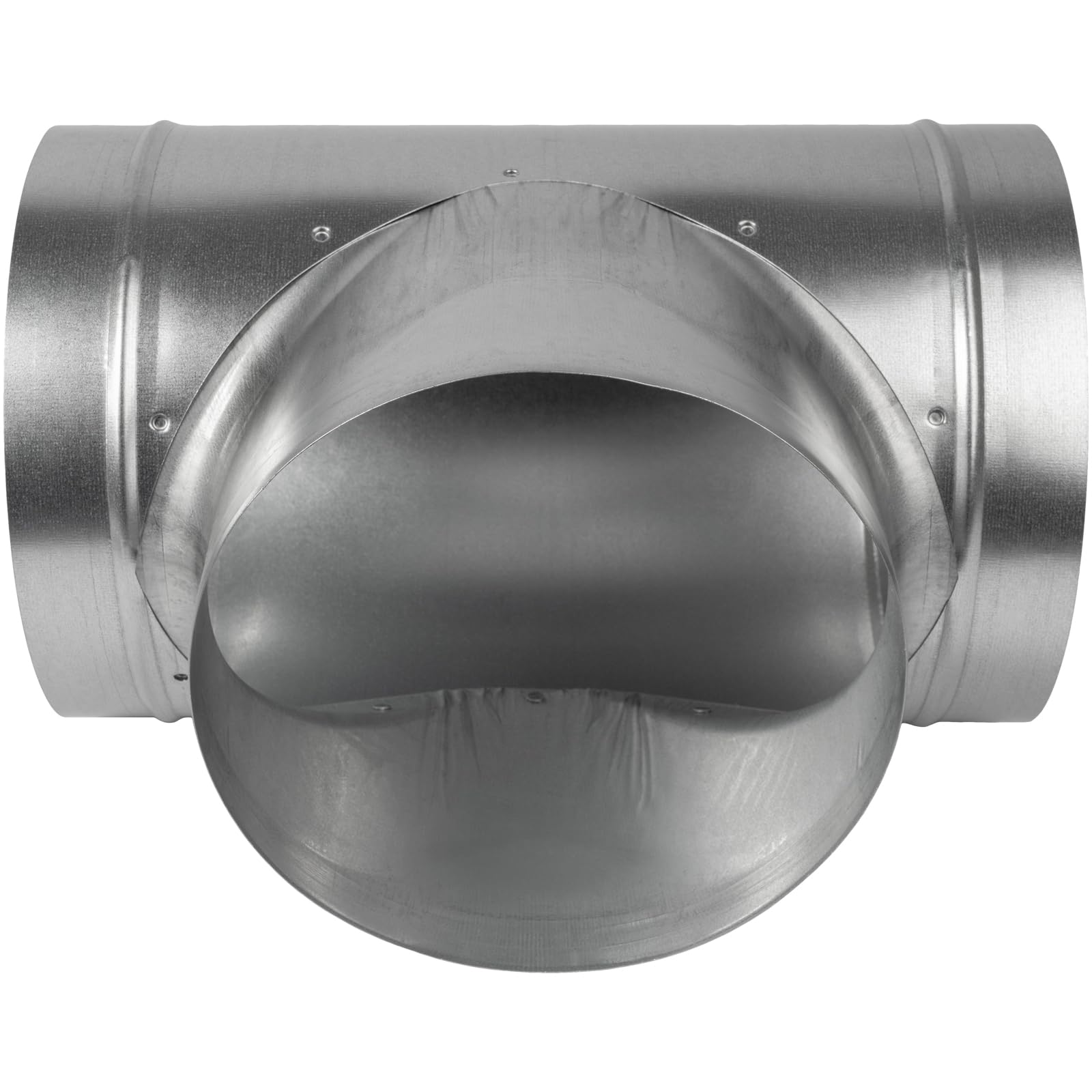 Snapklik.com : 8" Inch T-Shape Ducting Splitter - 90 Degree Galvanized ...