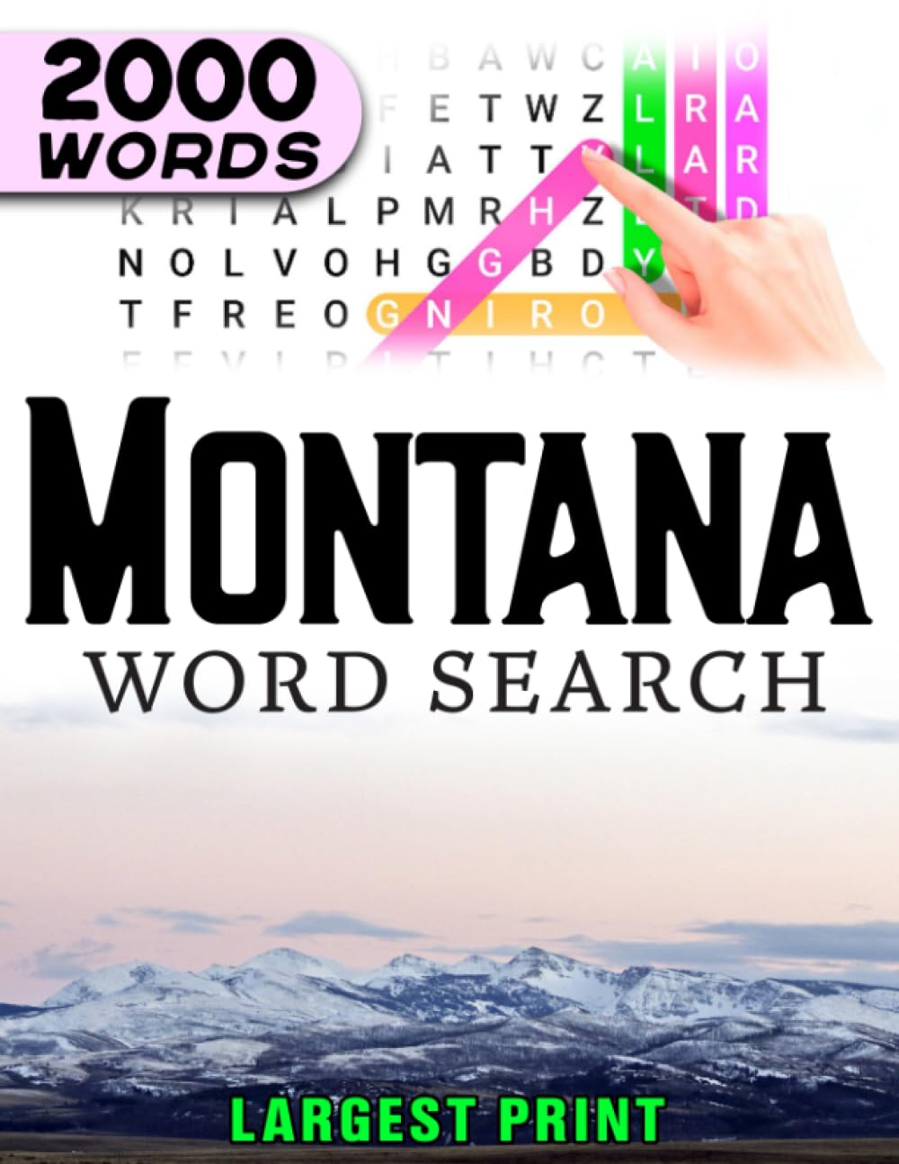 Montana State Word Search Book: Word Find Book For Adults, Seniors And ...